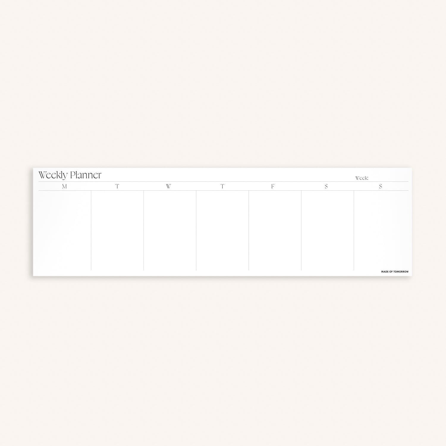 Monthly Planner – Made of Tomorrow