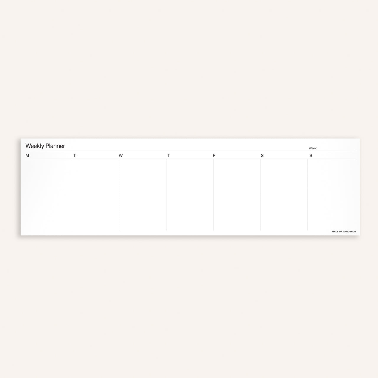 Monthly Planner – Made of Tomorrow